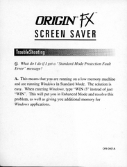 TroubleShooting - Wing Commander Encyclopedia