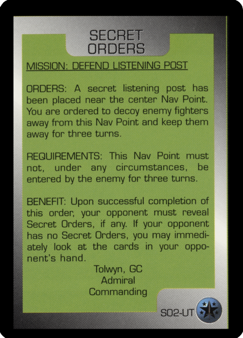 Defend Listening Post (Terran card) - Wing Commander Encyclopedia