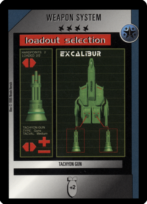 Tachyon Gun (card) - Wing Commander Encyclopedia