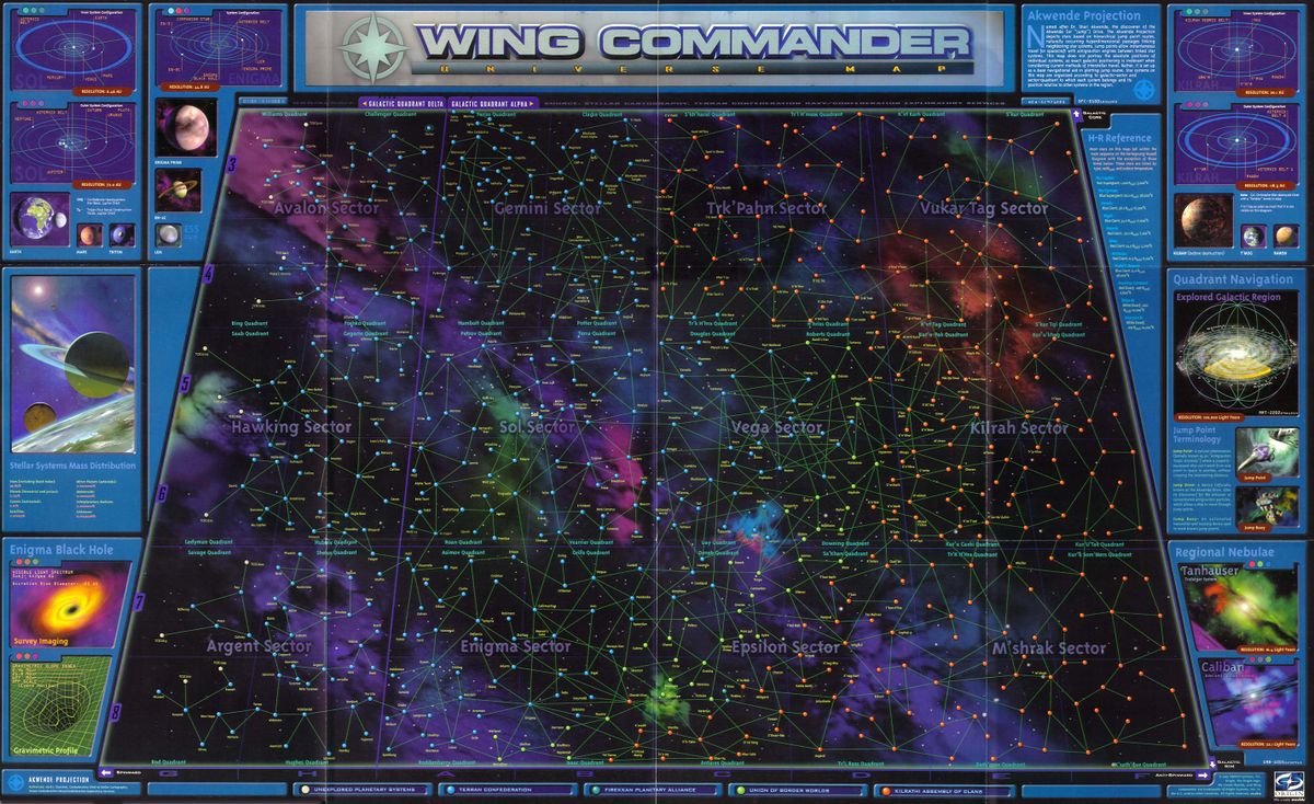 Published Prophecy Map - Wing Commander Encyclopedia