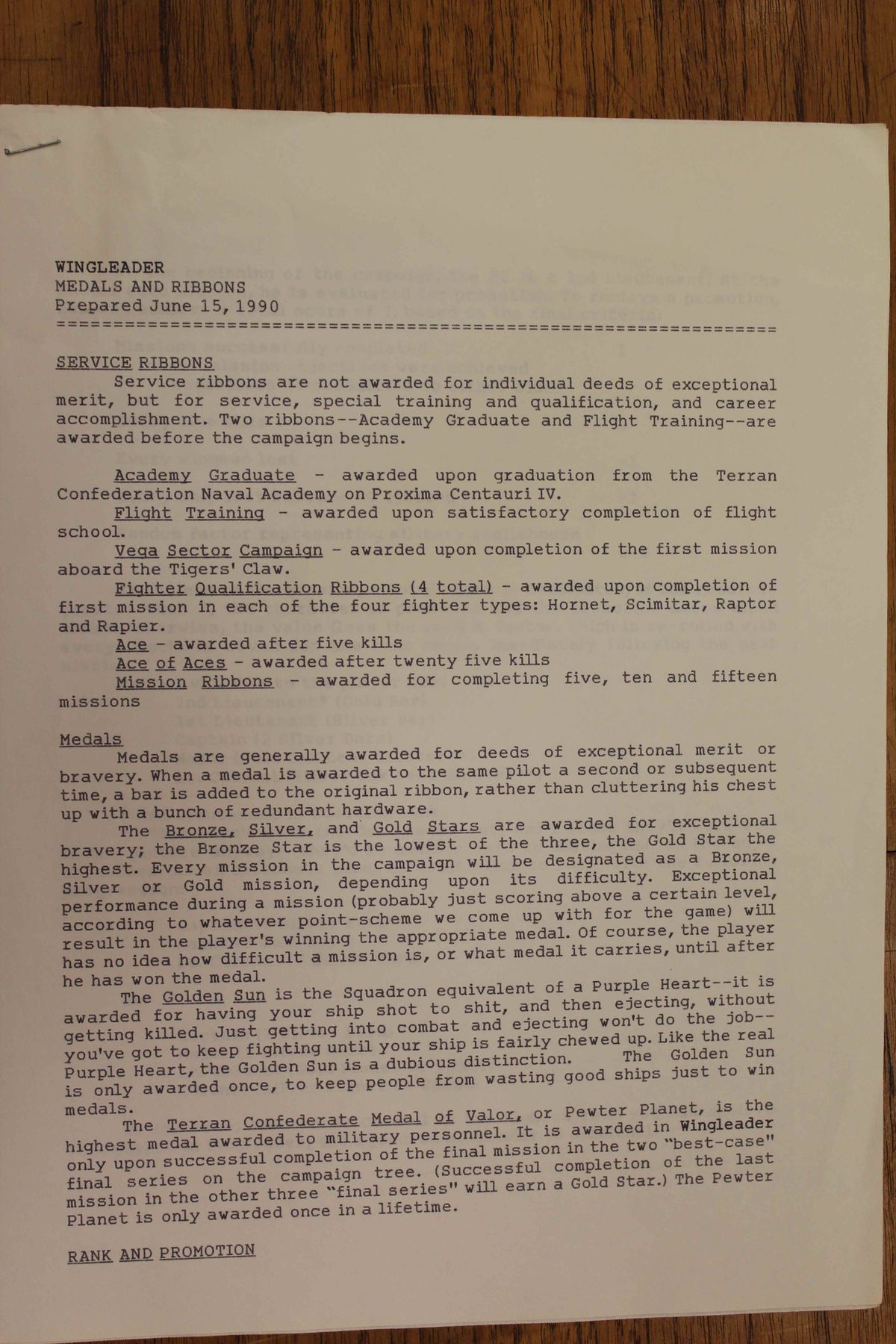 wing commander qualification